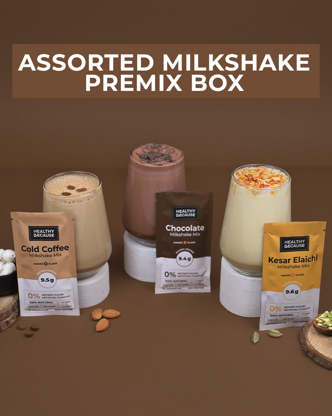 Kesar Elaichi Premix Milkshake - cross sell – Healthy Because